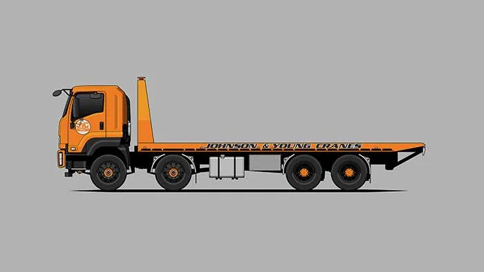 Tilt tray truck - Johnson & Young Cranes
