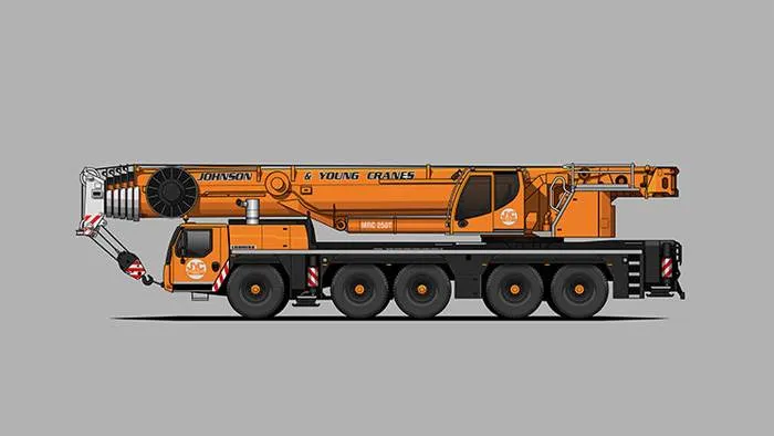 Liebherr LTM1250 (250t All Terrain) - Johnson & Young Cranes